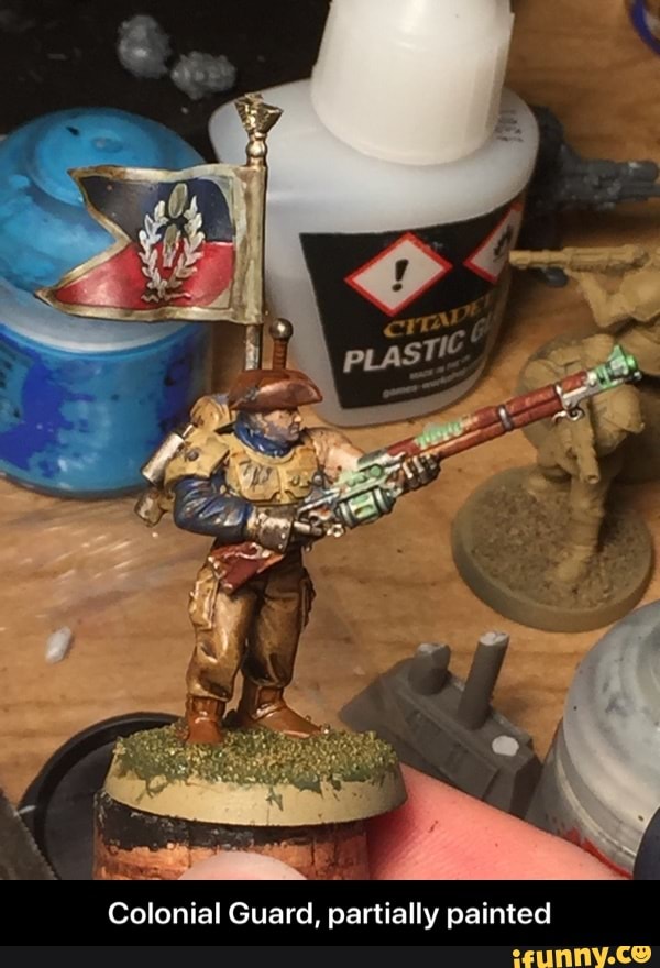 Colonial Guard, partially painted - Colonial Guard, partially painted ...