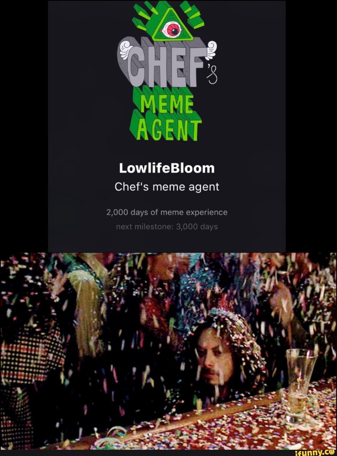 LowlifeBloom Chef's meme agent 2,000 days of meme experience next ...