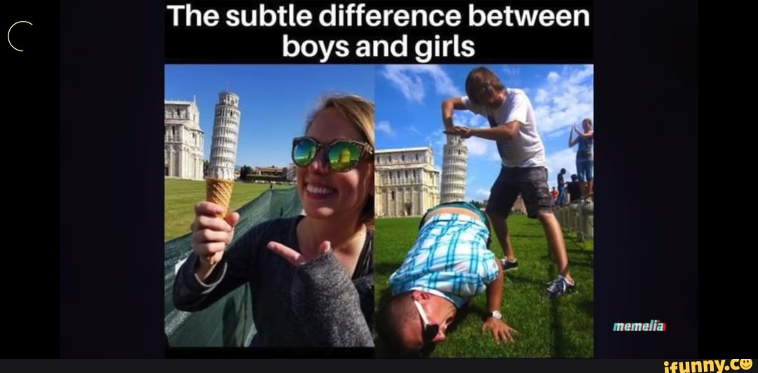 The subtle difference between boys and girls - iFunny Brazil The subtle difference between boys and girls - iFunny Brazil