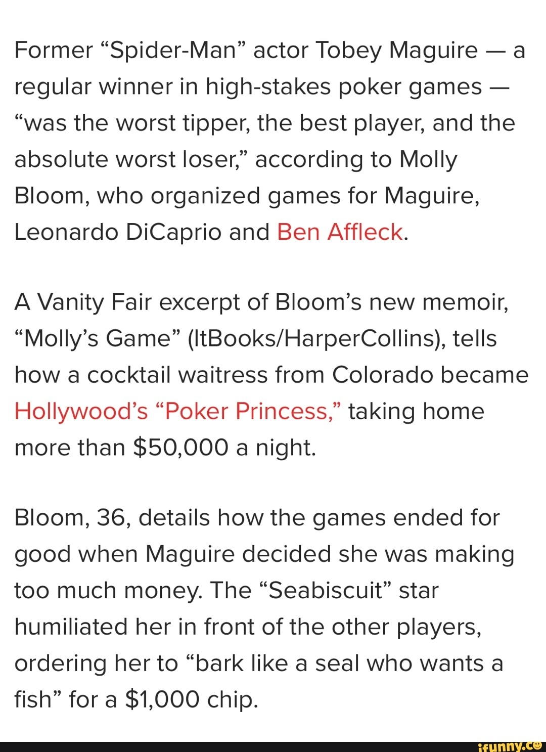 Former "Spider-Man" actor Tobey Maguire - a regular winner in high ...