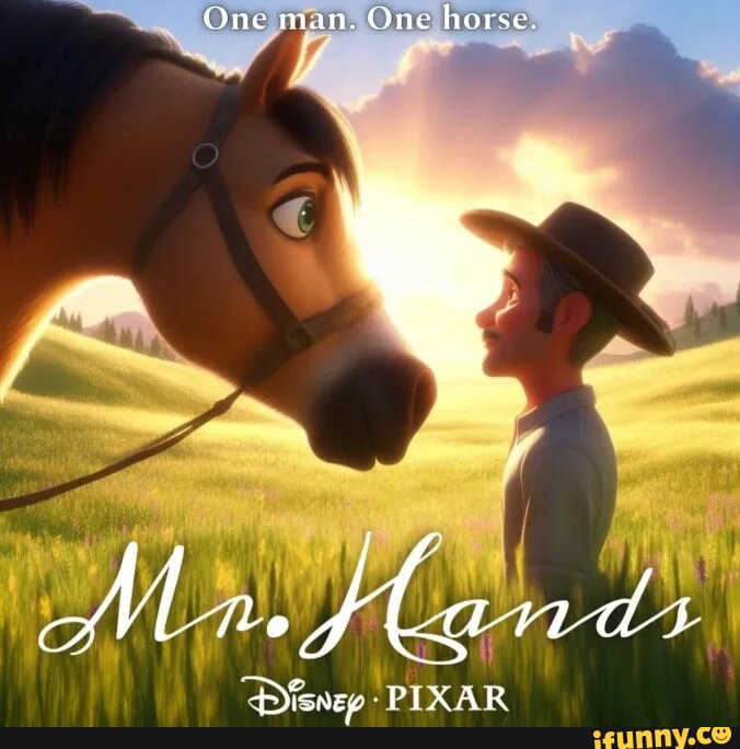 One man. One horse. PIXAR - iFunny Brazil