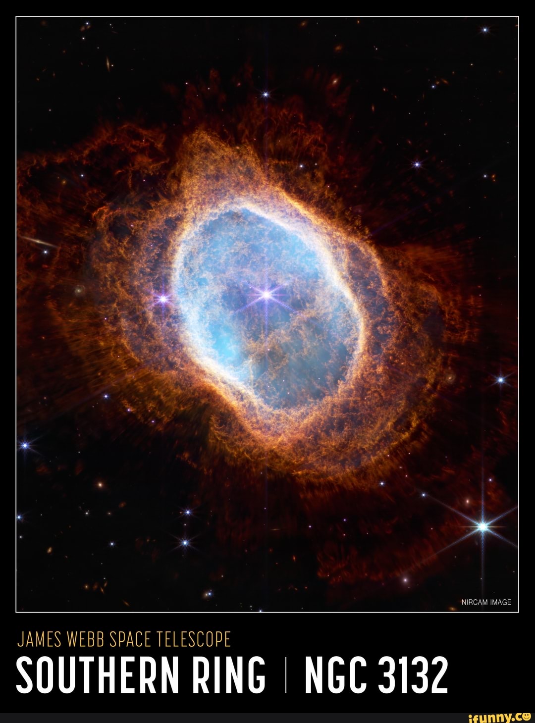 NIRCAM IMAGE JAMES WEBB SPACE TELESCOPE SOUTHERN RING I NGC 3132 ...
