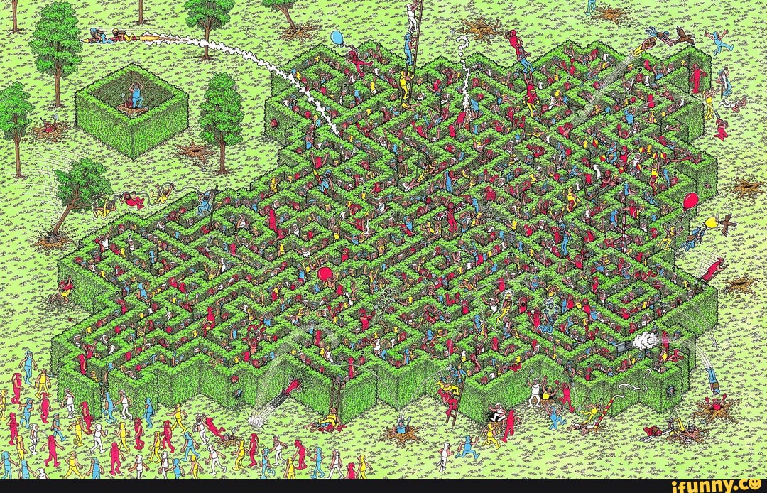 Photoshopped Waldo out of a where’s Waldo, good luck. - iFunny Brazil