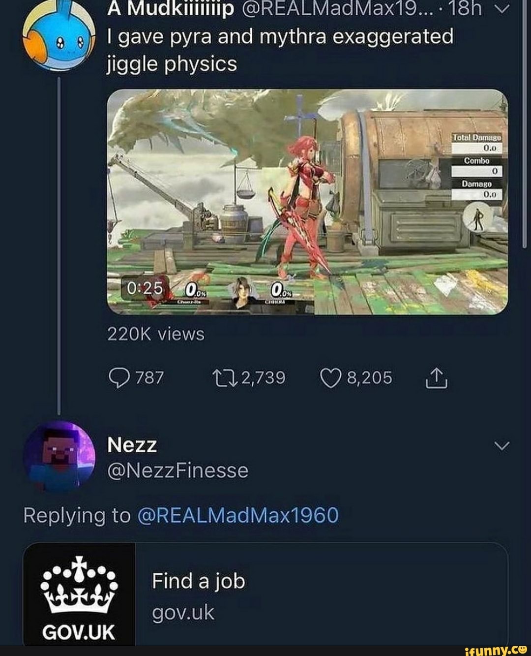 I gave pyra and mythra exaggerated jiggle physics 220K views 787 ...