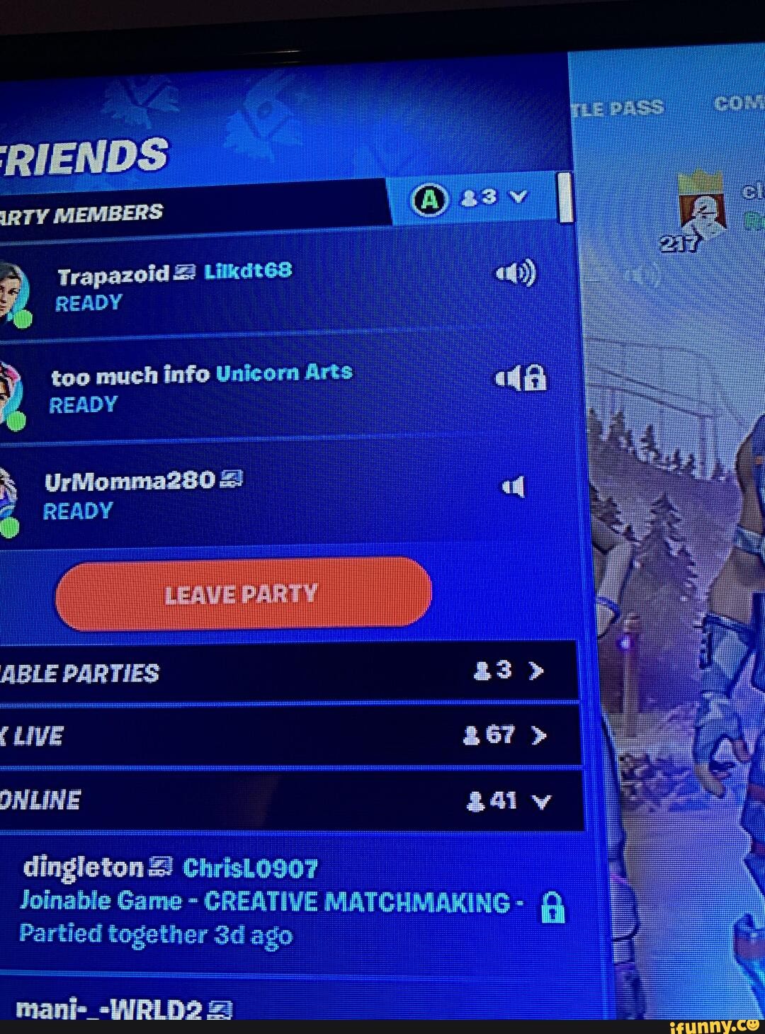 IRTY MEMBERS Trapazoid Likdt6s READY too much info Unicorn Art READY ...