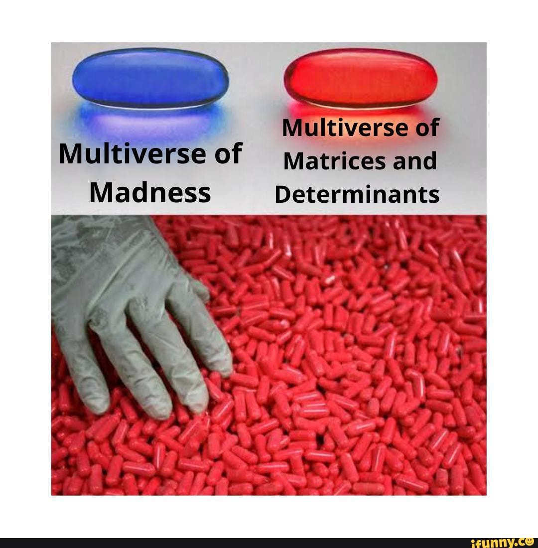 Multiverse of Multiverse OF Matrices and Madness Determinants ...