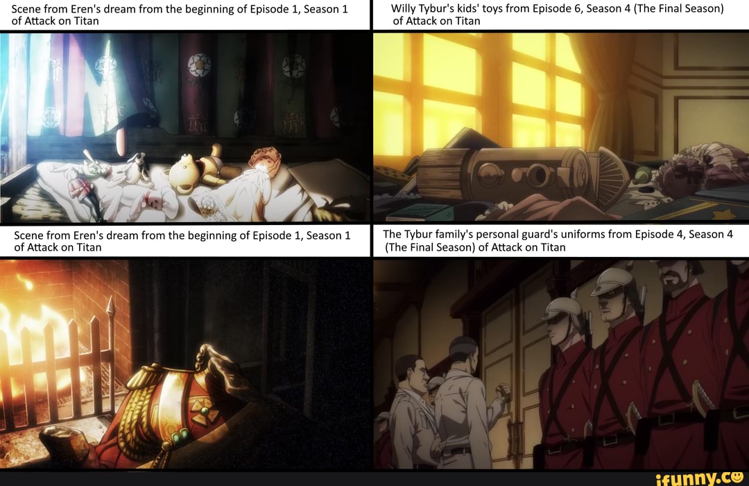 Scene from Eren's dream fi the beginning of Episode 1, Season 1 Willy ...