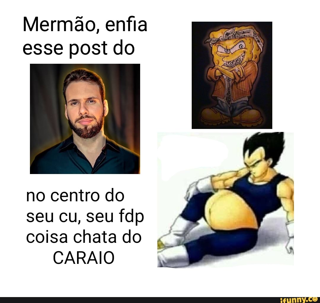 Mermão Enfia Esse Post Do No Centro Do Seu Cu Seu Fdp Coisa Chata Do