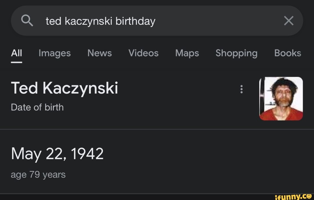 Ted kaczynski birthday All Images News Videos Maps Shopping Books Ted ...