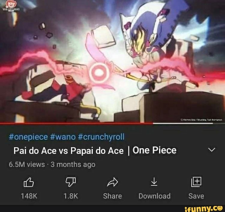 #onepiece #wano #crunchyroll Pai do Ace vs Papai do Ace I One Piece 6 ...