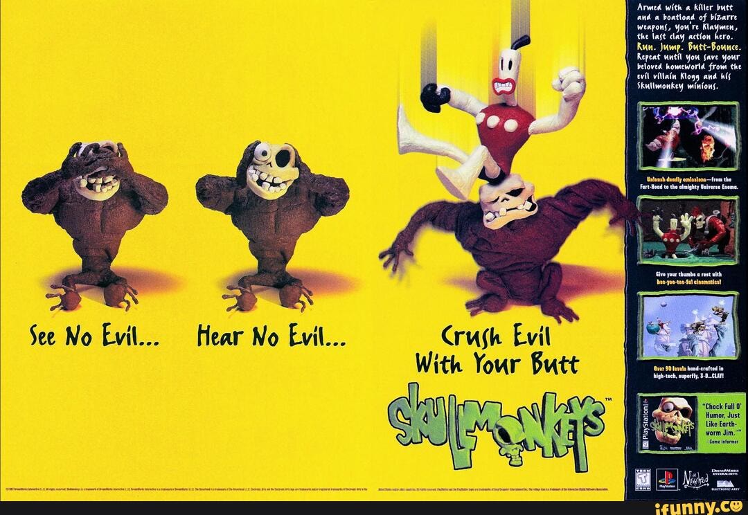 See No Evil... Hear No Evil... Evil Armed with a killer butt I and a ...