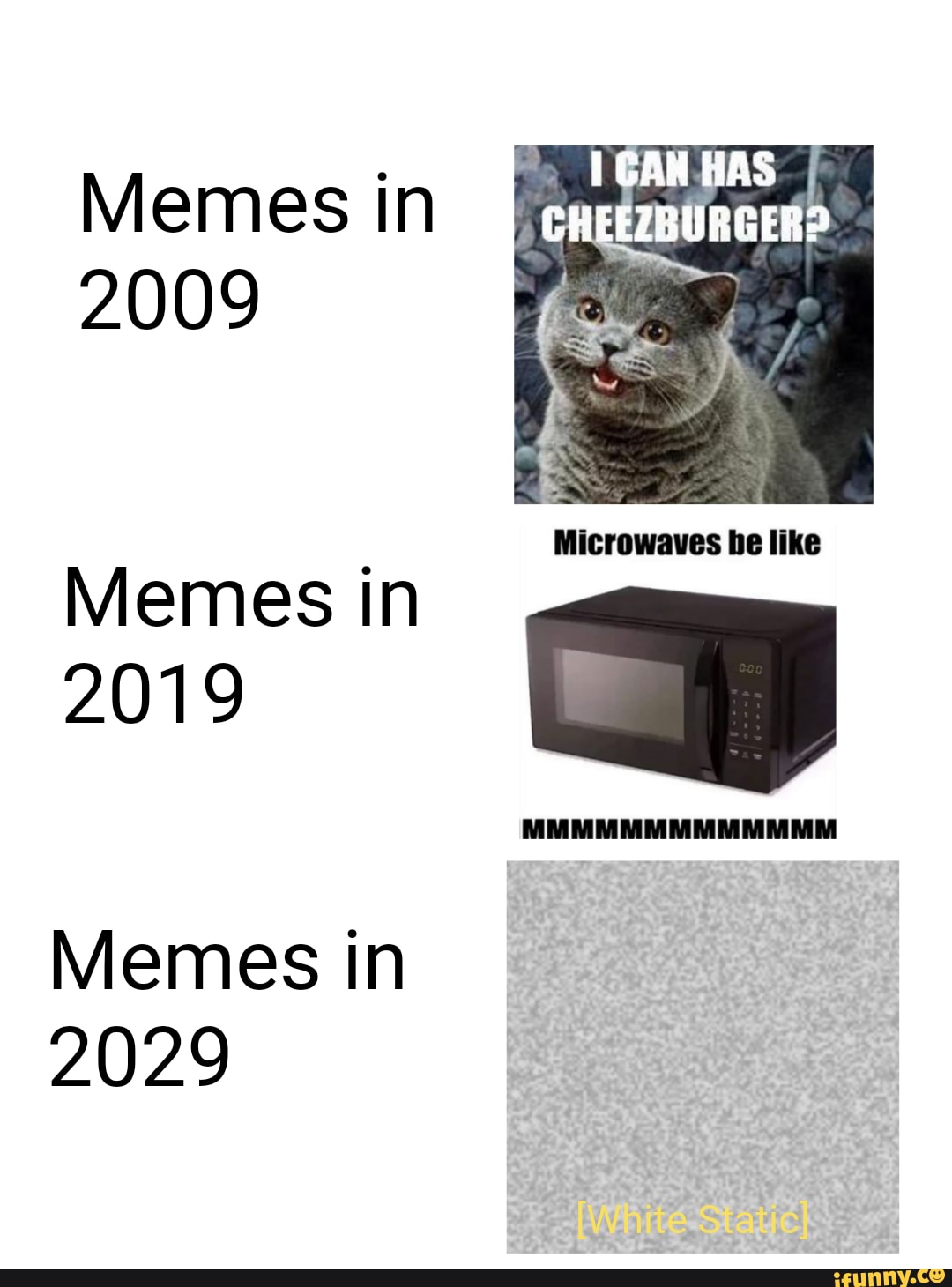 Memes in 2009 Memes in 2019 . Memes in 2029 - iFunny Brazil