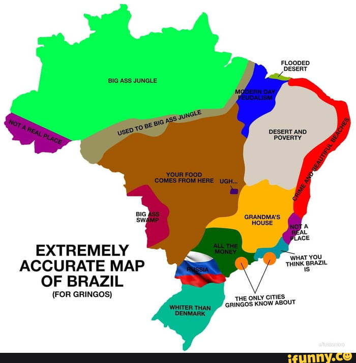 FLOODED DESERT DESERT AND. POVERTY EXTREMELY ACCURATE MAP OF BRAZIL ...