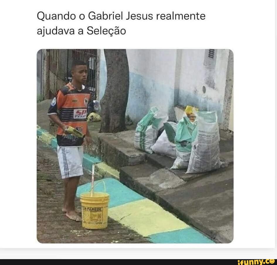 Quando o Gabriel Jesus realmente ajudava a Seleção dl - iFunny Brazil