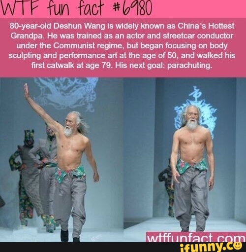 WIFE 80-year-old Deshun Wang is widely known as China's Hottest Grandpa ...
