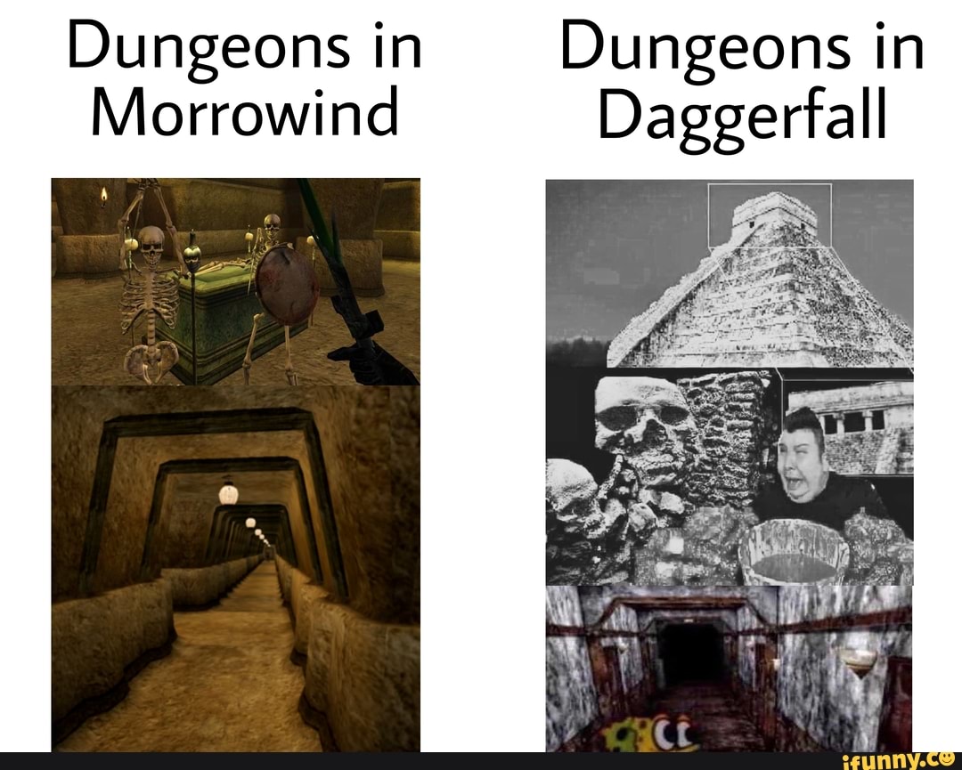Dungeons in Dungeons in Morrowind Daggerfall - iFunny Brazil