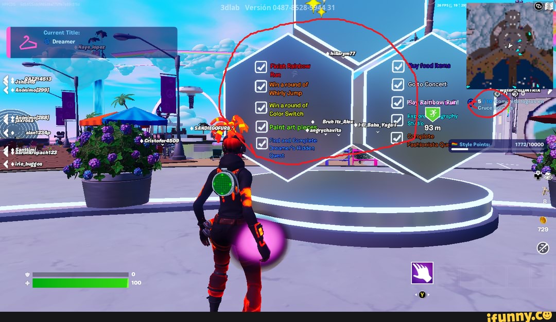 Current Title: Dreamer Whirlyidump) Fie) Raltibowiiant 5) fomp round of ...