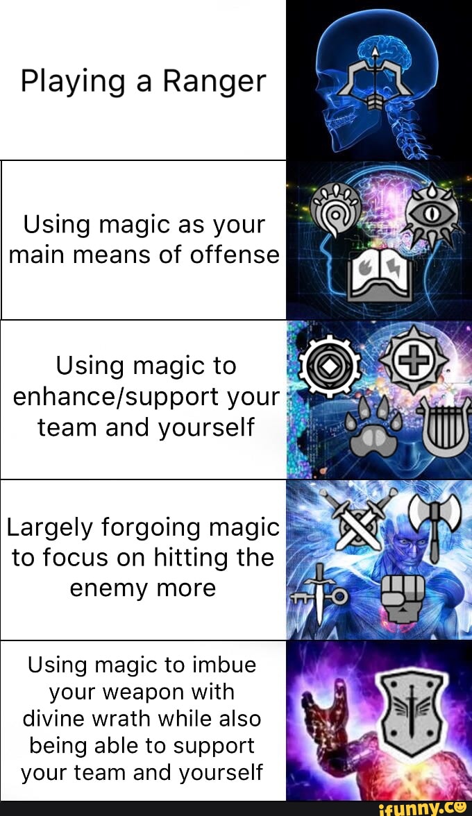 Playing a Ranger Using magic as your main means of offense Using magic ...