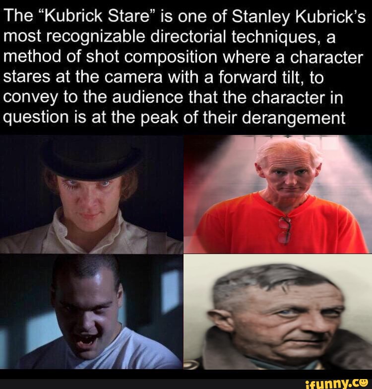 The "Kubrick Stare" is one of Stanley Kubrick's most recognizable ...