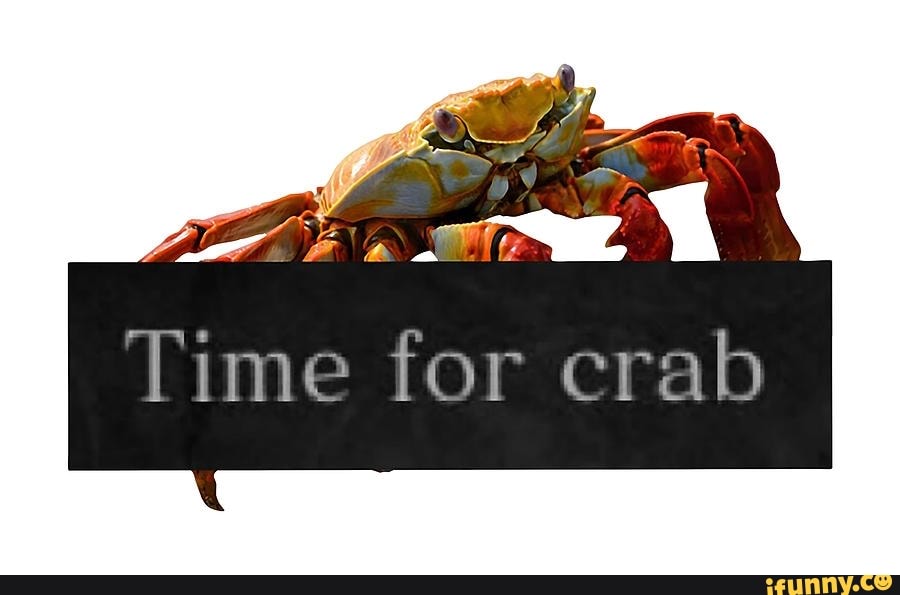 Time for crab - iFunny Brazil
