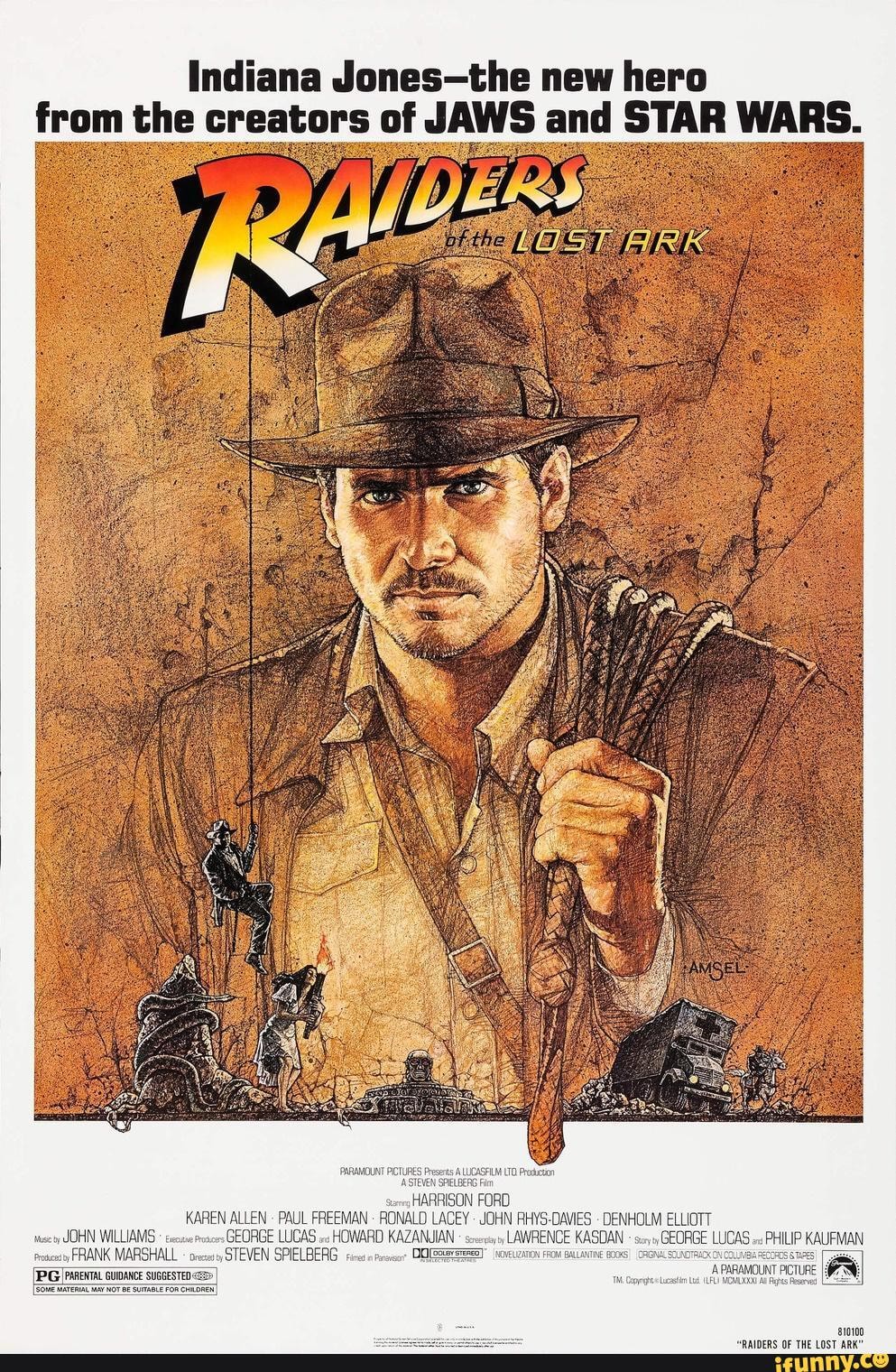 Indiana Jones Posters - sey JOHN WILLIAMS FRANK MARSHAI Indiana Jones ...