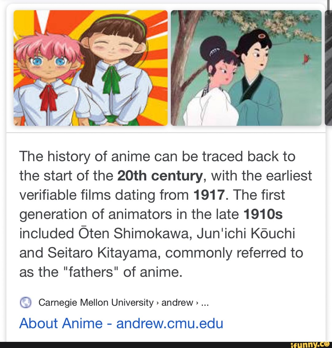 The history of anime can be traced back to the start of the 20th ...