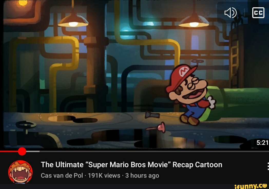 The Ultimate Super Mario Bros Movie Recap Cartoon Cas Van De Pol