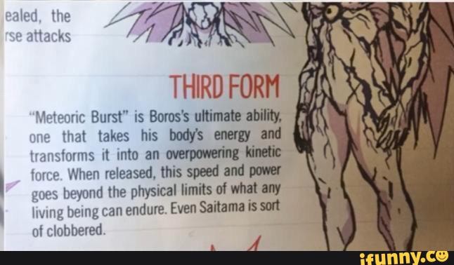 Ealed, the se attacks THIRD FORM Meteoric Burst" is Boros's ultimate ...