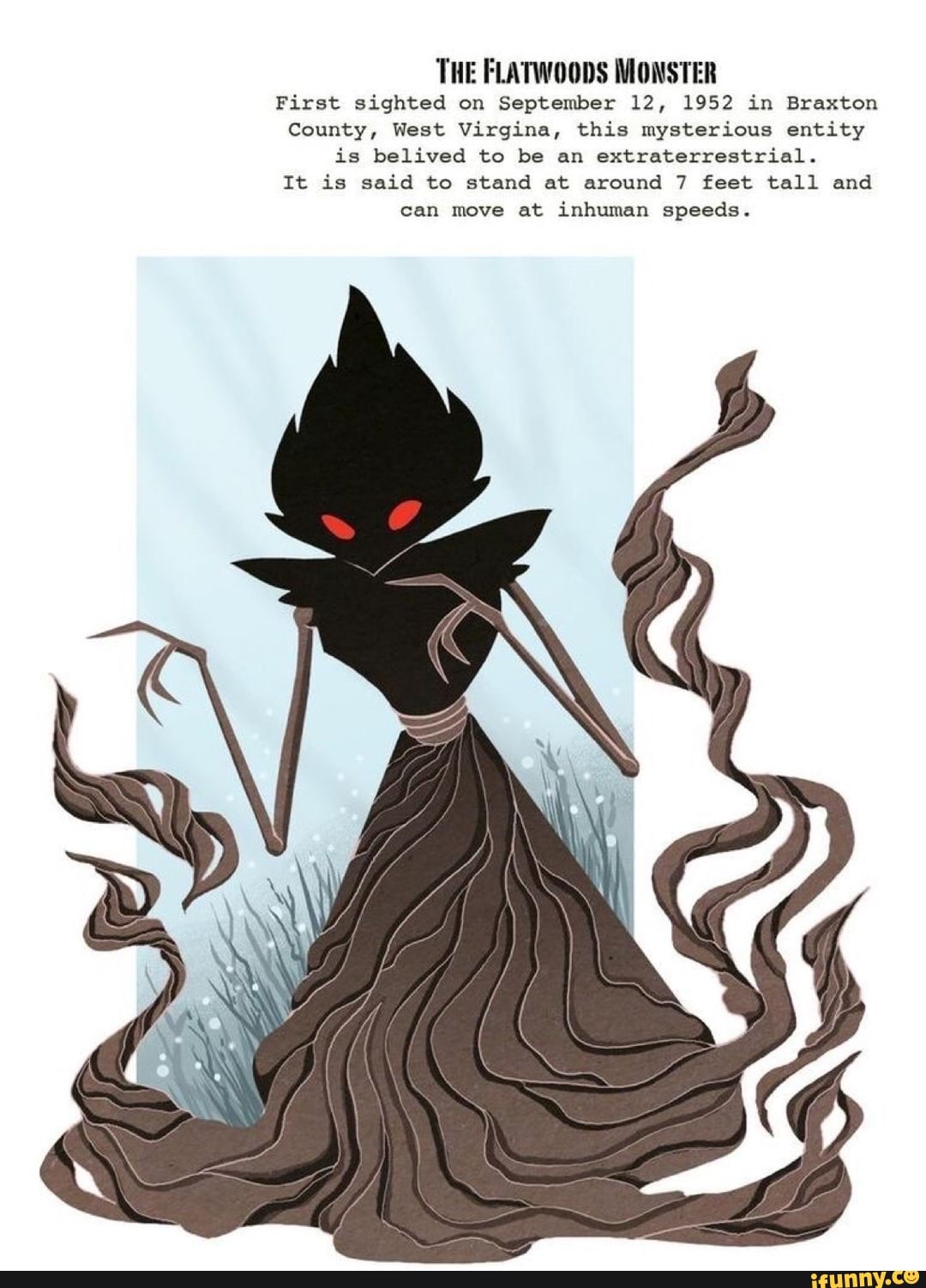 THE FLATWOODS MONSTER First sighted on September 12, 1952 in Braxton ...