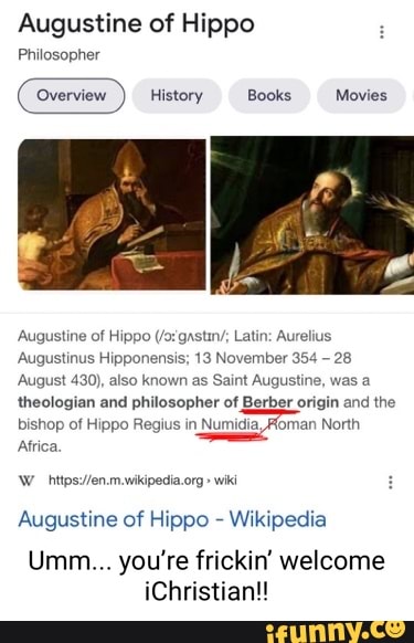 Augustine of Hippo Philosopher Overview ) History Books Movies ...