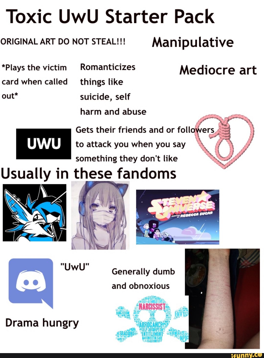 Toxic UwU Starter Pack ORIGINAL ART DO NOT STEAL!!! Manipulative *Plays ...