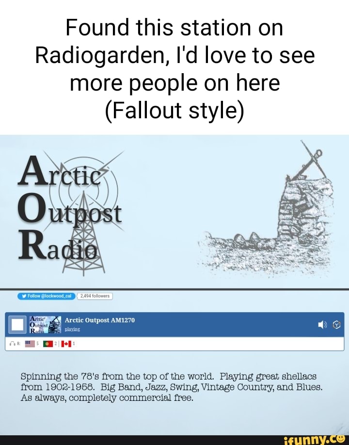 Found this station on Radiogarden, I'd love to see more people on here ...