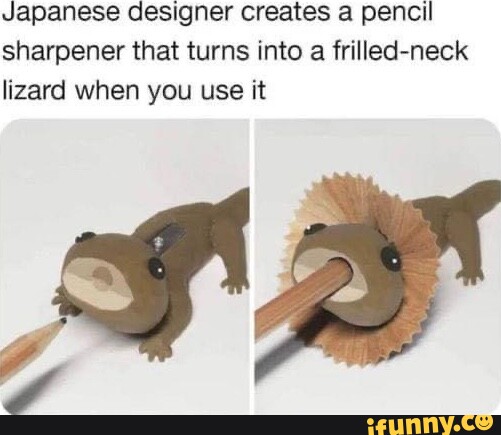 Japanese designer creates a pencil sharpener that turns into a frilled ...