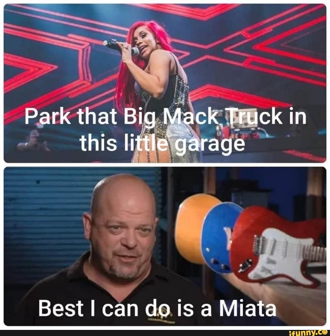 Park that Big Mack Truck in this little garage Best I can do is a Miata ...