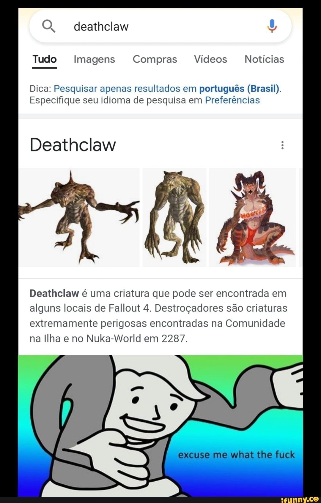 Deathclaw Fallout Meme
