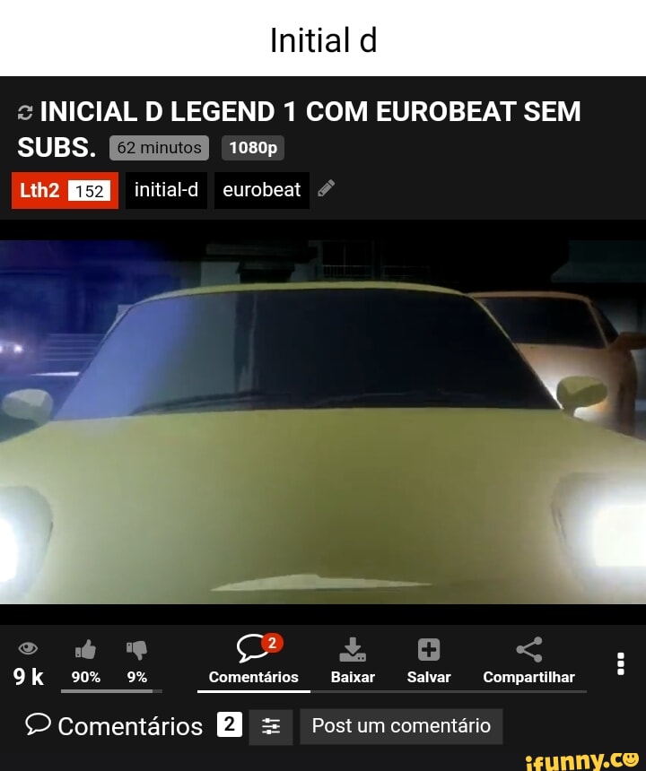 Initial D Funny Meme