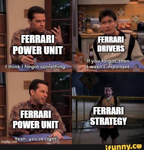 FERRARI FERRARI POWER UNIT DRIVERS think forgot Something ant. FERRARI ...