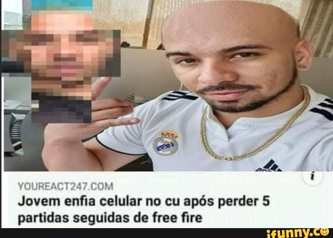 Com Jovem Enfia Celular No Cu Após Perder 5 Partidas Seguidas De Free