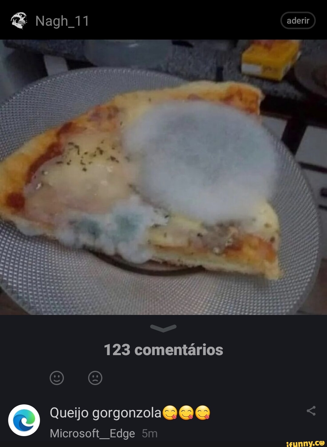 Nagh 1 aderir 123 comentários Queijo gorgonzola BA Microsoft Edge ...