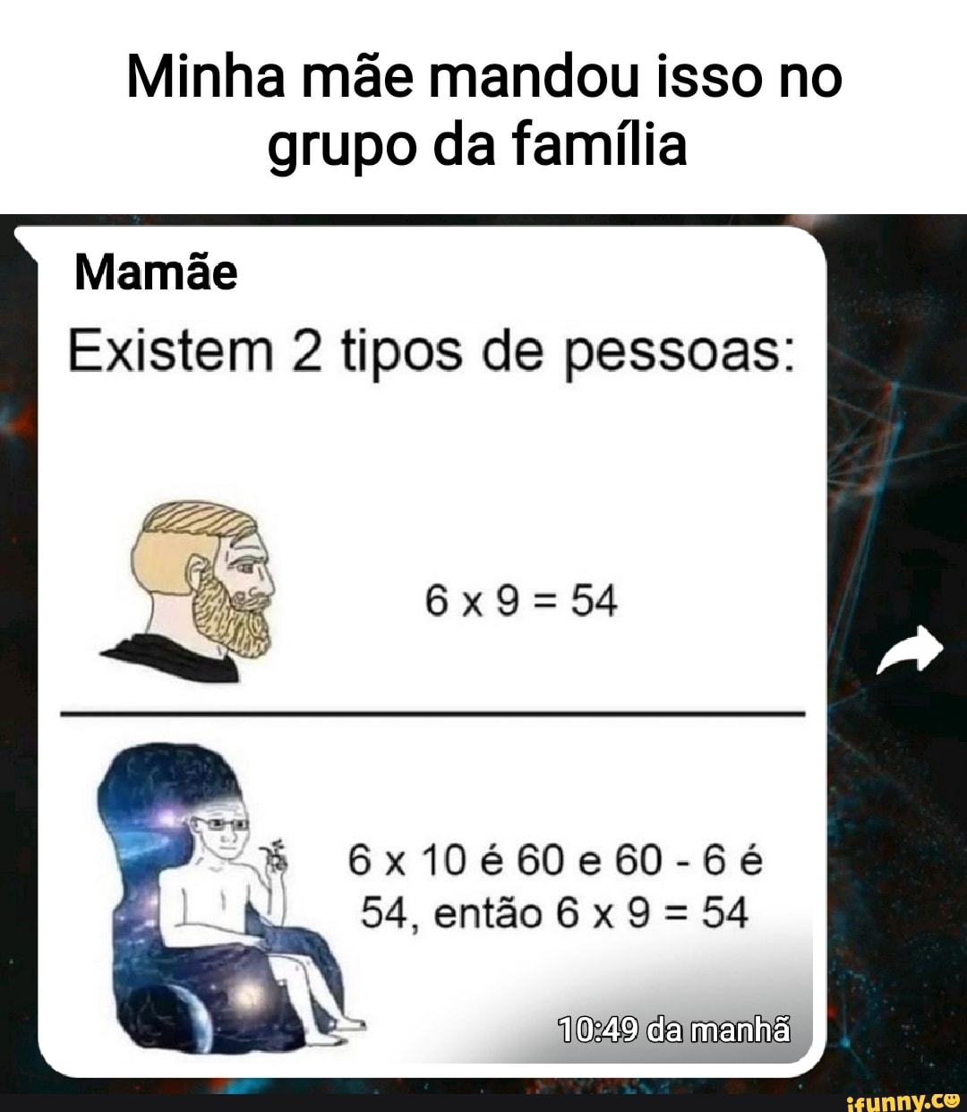 Minha Mãe Mandou Isso No Grupo Da Família Mamãe Existem 2 Tipos De
