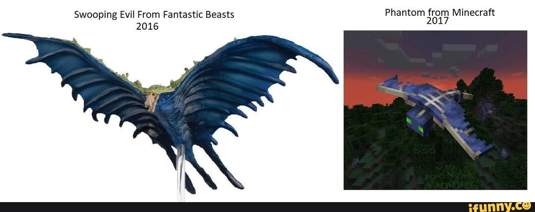 Swooping Evil From Fantastic Beasts Phantom from Minecraft - iFunny Brazil