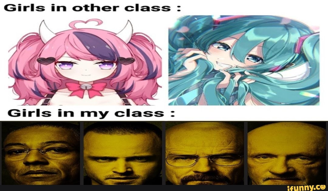 Girls in other class: Girls in my class: - iFunny Brazil