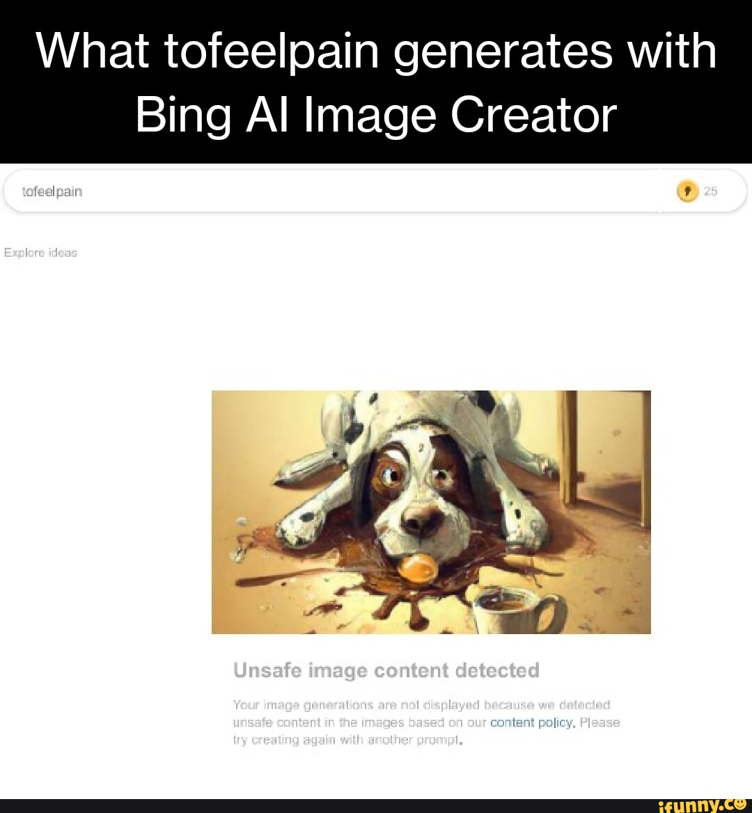 What tofeelpain generates with Bing Al Image Creator tofeelpain Unsafe ...