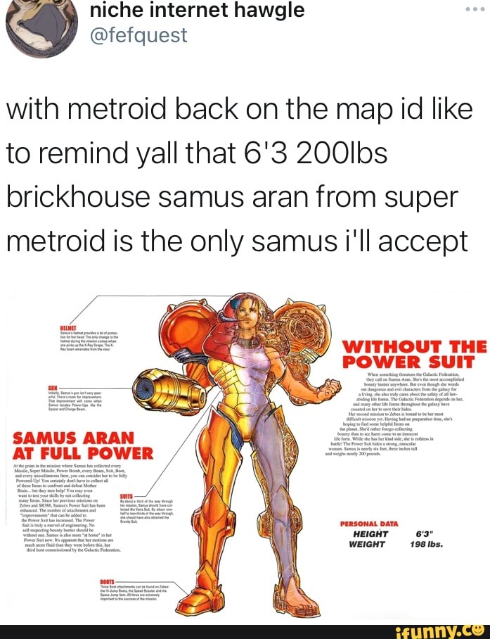 Samus Power Suit Super Metroid