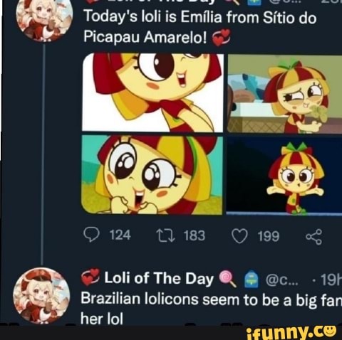 Today's loli is Emilia from Sitio do Picapau Amarelo! 14 11183 199 Loll ...