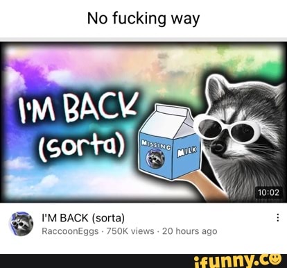 No fucking way BACK ay (SOrta) I'M BACK (sorta) - iFunny Brazil