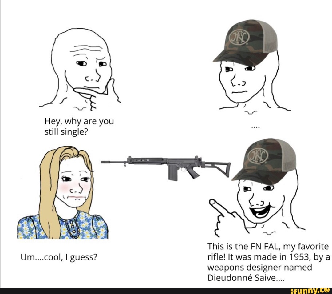 Hey, why are you still single? This is the FN FAL, my favorite Um ...