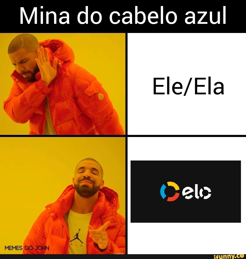 Mina do cabelo azul MEMES DO JOHN - iFunny Brazil