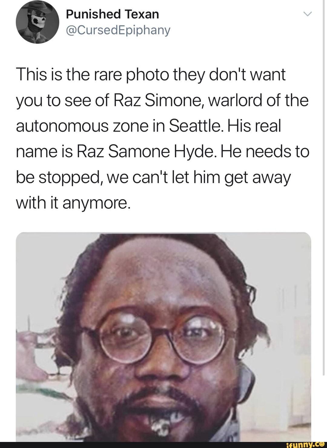 This is the rare photo they don't want you to see of Raz Simone ...