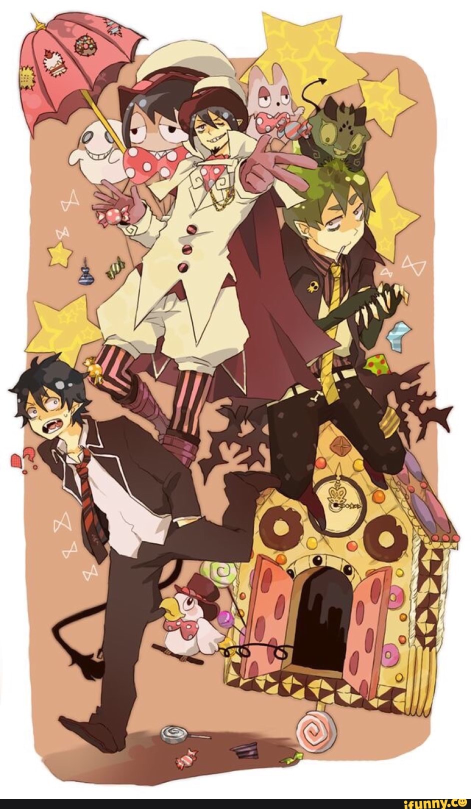 Blue Exorcist Mephisto And Amaimon